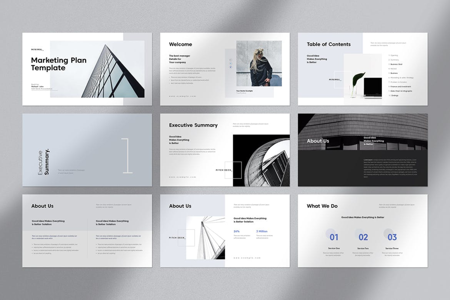 2116 简洁商务营销方案市场调查分析数据报告演示PPT+Keynote模板 Mareting Plan Presentation Template@GOOODME.COM _ 果觅网 ...
